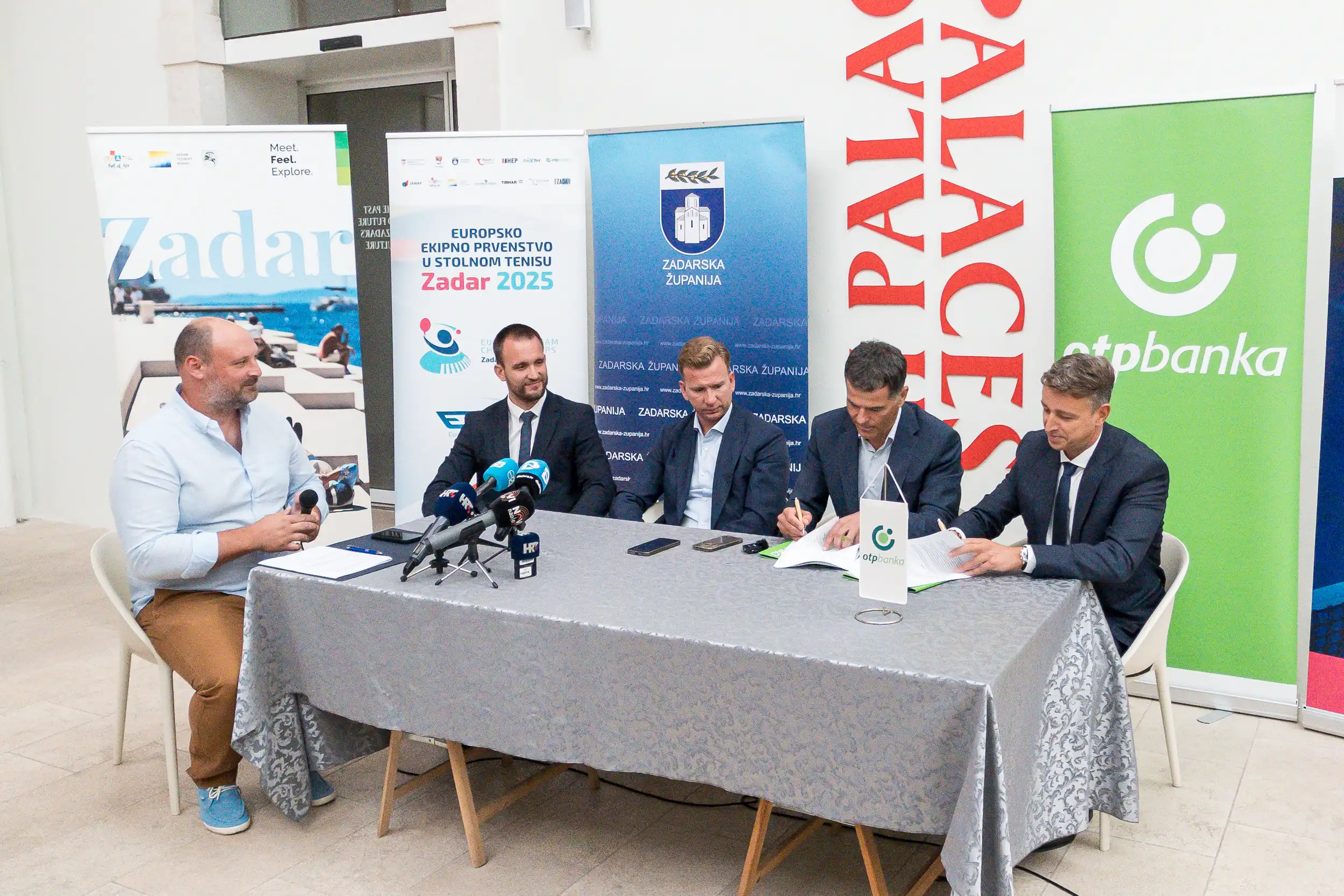 OTP banka podržala EP u ekipnom stolnom tenisu kojeg je u Zadar doveo ...